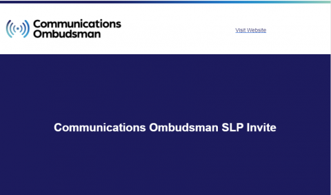 Communications Ombudsman meeting - Communications Sector Liaison Panel ...